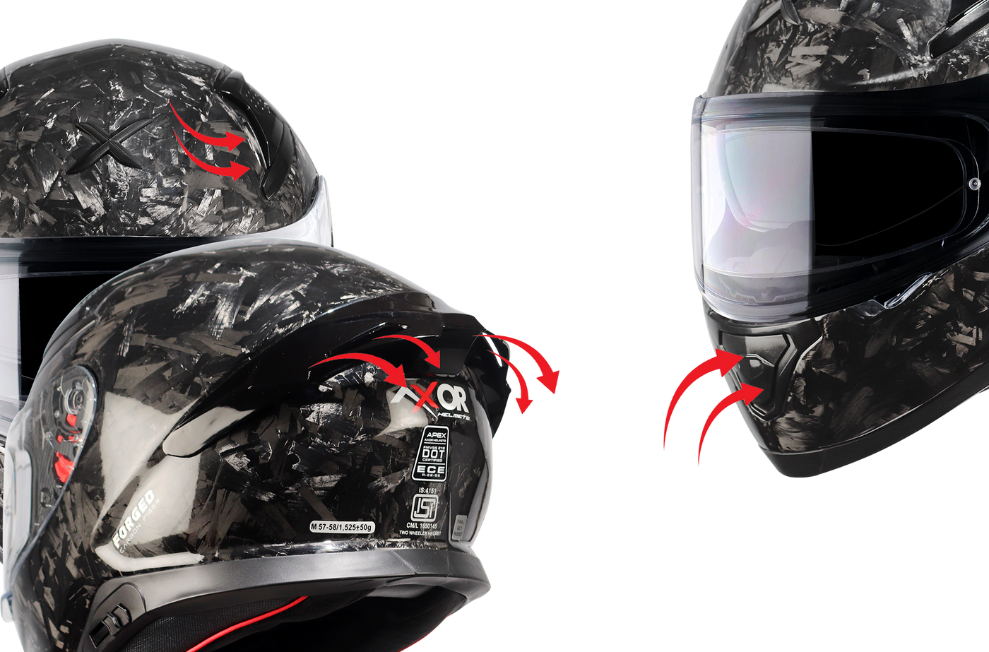 Apex Forged Carbon Helmet