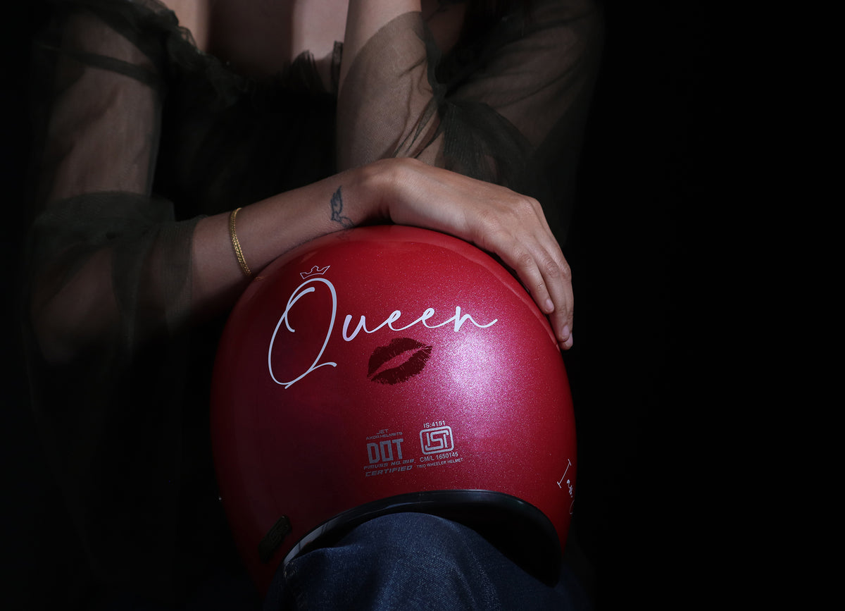 Retro Jet Queen Helmet – HELMETWALA.COM